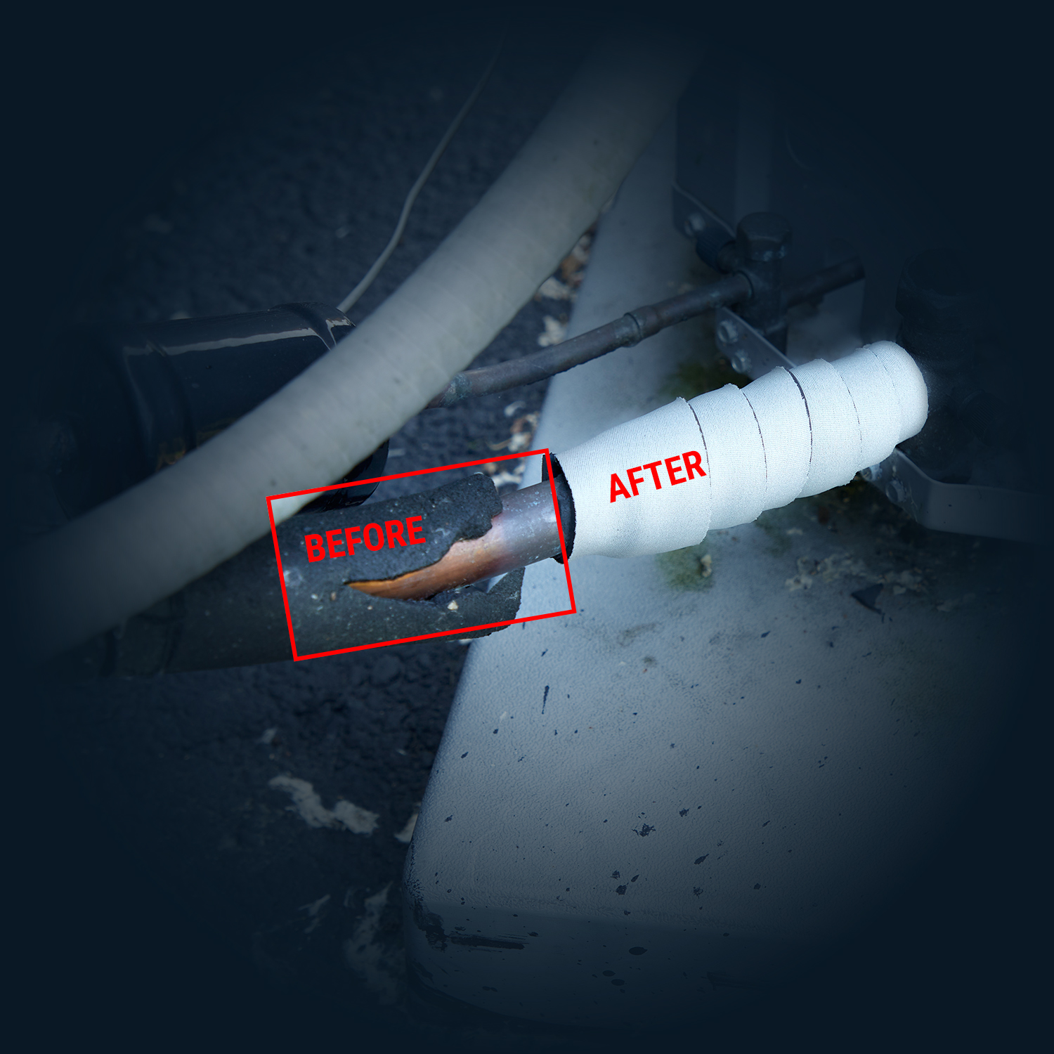 Colored Pipe Insulation Tape by Pipe Warmers